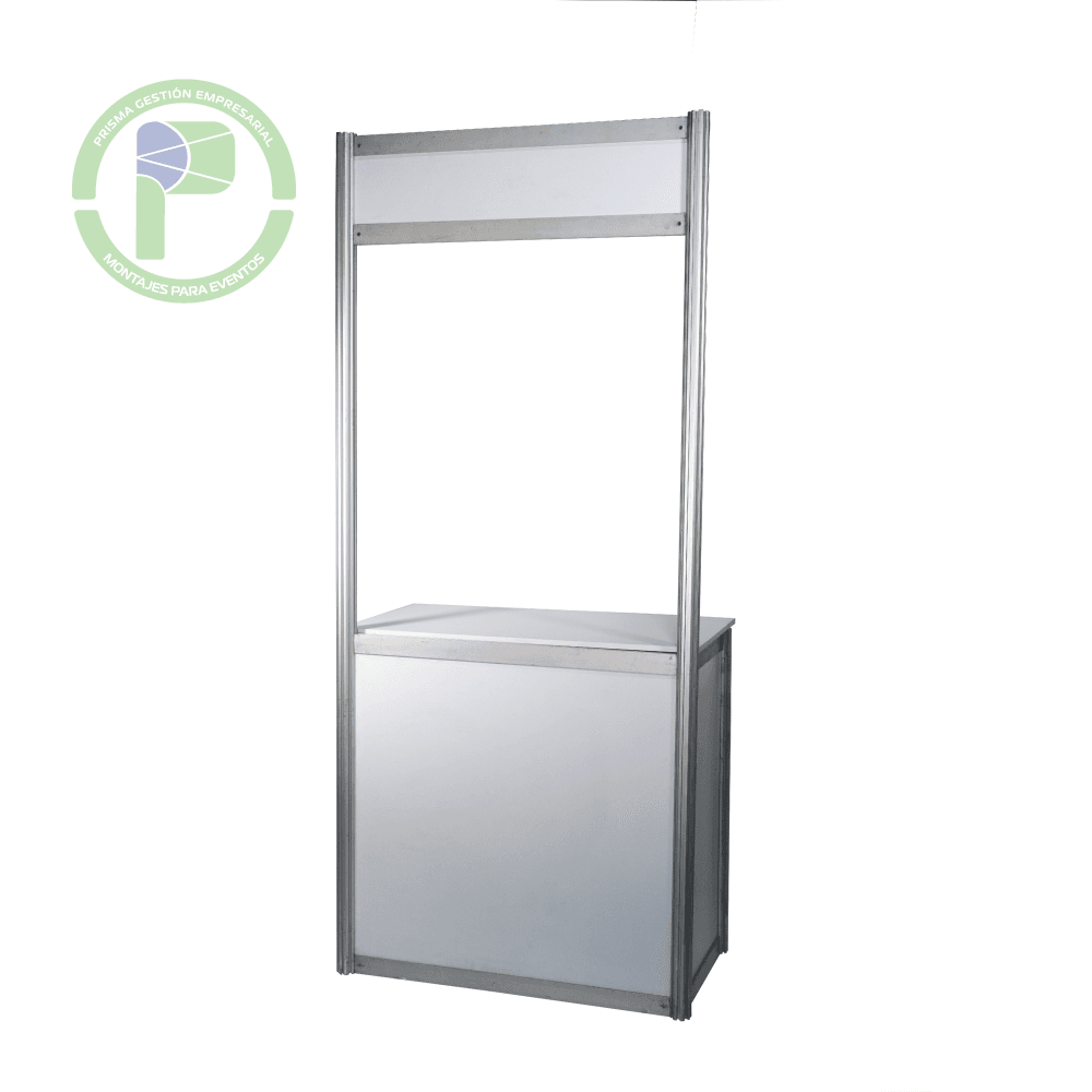 Counter con cenefa / Prisma Montajes para Eventos