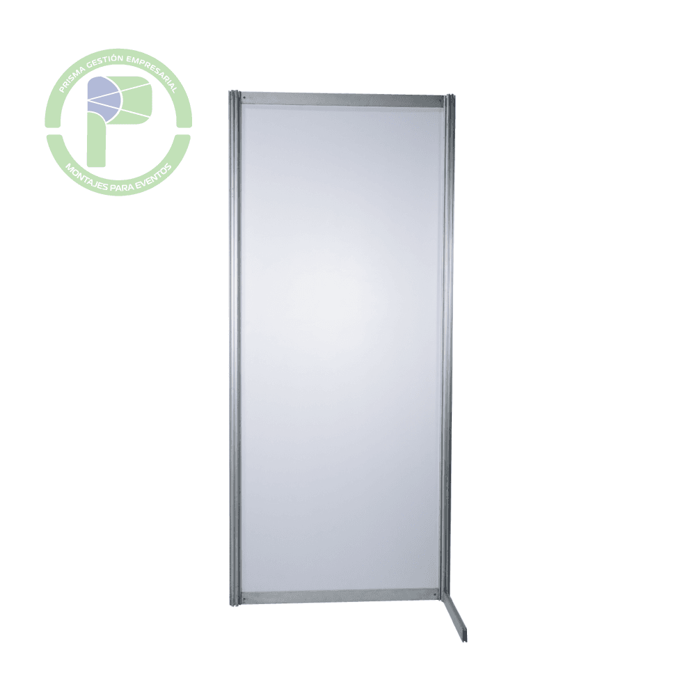 Panel melamínico 100X240 blanco / Prisma Montajes para Eventos