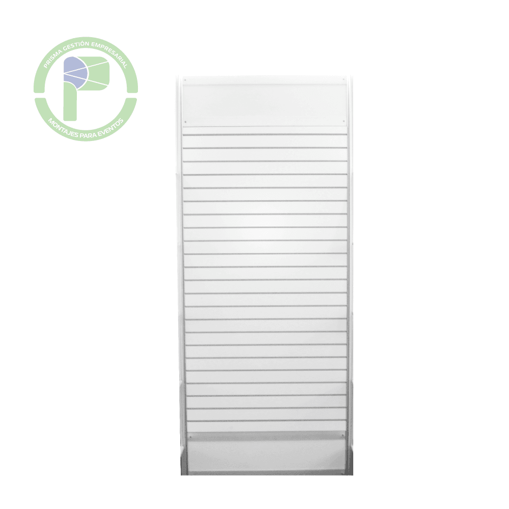 Panel ranurado 96x180cm / Prisma Montajes para Eventos